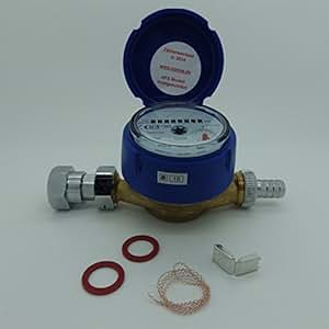B Meters Compteur d'eau d'extérieur antigel & calibré, 4 pièces: Amazon ...