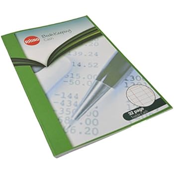 Rhino A4 Book keeping book 32 pages ruled accounts treble cash on 8mm ...