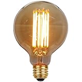 LED Rustika Filament Edison Glühbirne 4W E27 Gold: Amazon.de: Elektronik