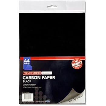 A4 Hand Copy Carbon Paper Sheets Blue- Pack 10 Sheets: Amazon.co.uk ...