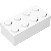 Classic Bulk Brick Block 2x4, 100 Piece Building Brick Persimmon Red ...