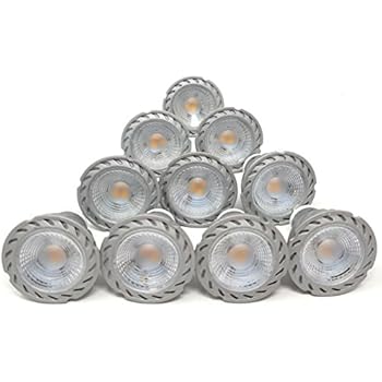 Robus 10 Pack GU10 LED Bulbs Cool White Crystal 275 Lumen 4000K 3.5W ...