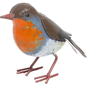 Metal Robin Garden Ornament.: Amazon.co.uk: Garden & Outdoors