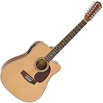 Vangoa 12 String Guitar 4 Band EQ Acoustic Electric Cutaway Twelve ...