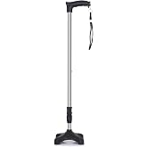 New 4 Leg ‎Strong Walking Stick with Adjustable Height, Mild-Steel Body ...