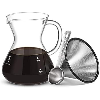 Sheny Pour Over Kaffeebereiter Hand Kaffee Edelstahl Handfilter ...