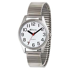 Ravel Men's Analogue Quartz Watch with Stainless Steel Plated Strap ...