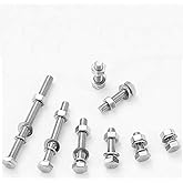 Immech - 300 Pcs Set, M8 x 30mm Hex Head Screws, Hex Head bolt With Nut ...
