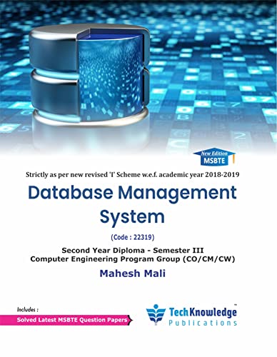 Buy Database Management System For MSBTE Diploma Computer Engineering ...
