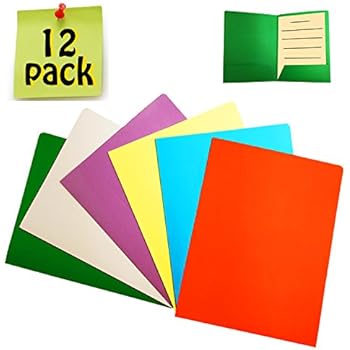 Cardboard Folders A4 - 12 Pcs Cardboard Wallets 2 Pocket Folder ...