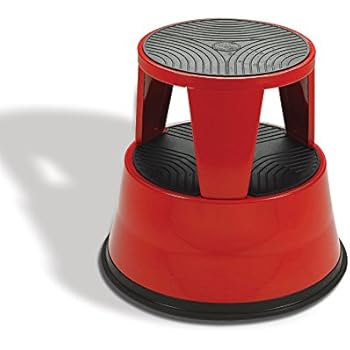 Rolling Kick Step Stool, GRY-Grey: Amazon.co.uk: Kitchen & Home