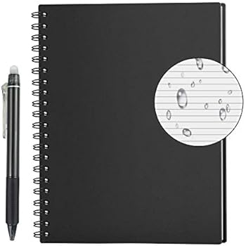 HOMESTEC Reusable Smart Notebook A4, 2 Pen Included, College Ruled ...