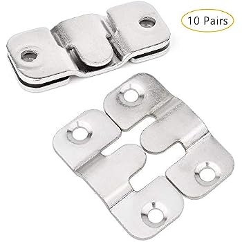 FLUSH MOUNT HIDDEN SLIDE MIRROR FRAME BRACKETS 35MM X 35MM ( pack of 5 ...