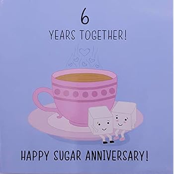 On Your 6th Wedding Anniversary Card - 6 Years – Iron Anniversary ...