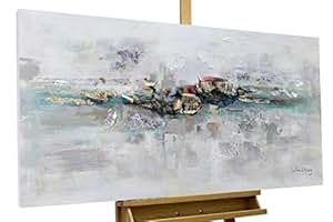 KunstLoft® Acryl Gemälde 'Mirage' 120x60cm | original handgemalte Leinwand Bilder XXL | Abstrakt ...