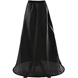 Loywe, Reifrock Petticoat aus Satin, 3 Ringe, Taille Umfang bis 90cm ...