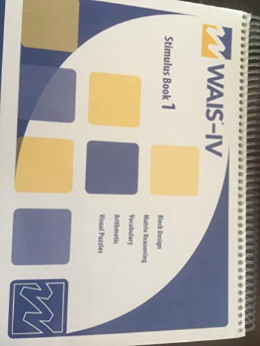 Wechsler Adult Intelligence Scale - Fourth US Edition (WAIS-IV ...