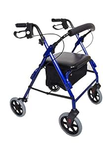 Angel Mobility Lightweight Aluminium Folding Padded Seat Rollator ...