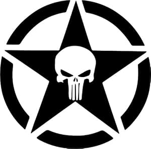 Onlinemart Star Sticker Decal Sticker for Royal Enfield Bullet/Bike ...