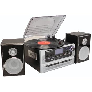 Zennox 6-in-1 Midi Hi-Fi Turntable Music System Vinyl: Amazon.co.uk ...