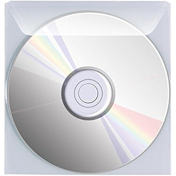 100 bustine per CD e DVD trasparenti in plastica pvc con aletta di ...