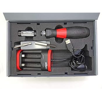 Wiha 43631 Elektrischer Schraubendreher, 12.6 W, 240 V, Rot Schwarz, 5 ...