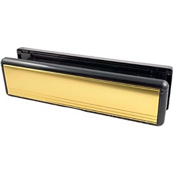 Letter Box Cover with Brush & Flap for Internal OR External Use - Gold ...