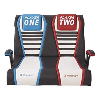 X Rocker Dual Rivals Double Floor Rocking Gaming Chair with 2.1 Audio ...
