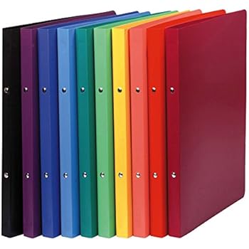 Pack of 5 Range Wholesale A4 Slim Ring Binders Assorted - 15mm Spine ...