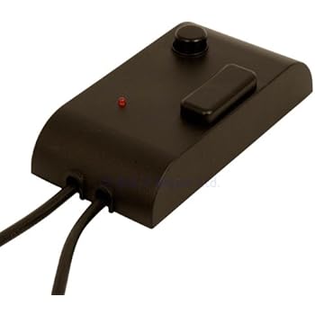 Foot Dimmer with on/off Switch and Night Location LED Black 60-300 ...