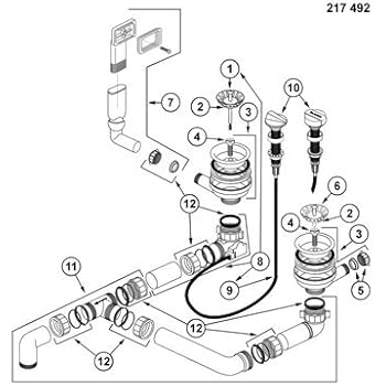 BLANCO pop-up waste add-on kit, round, chrome, 517544: Amazon.co.uk ...