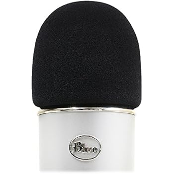 Mudder Blue Yeti Microphone Pop Filter, Mic Cover Foam Windscreen For ...