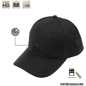 WISEUP 16GB 1080P HD Wearable Pinhole Video Spy Camera Baseball Cap Hat ...