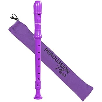 Percussion Plus PP1613 Colourful Soprano Descant Recorder, Purple ...