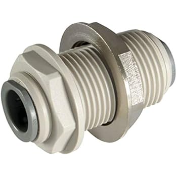 JOHN GUEST - 1/4" OD TUBE BULKHEAD CONNECTOR - Bulkhead Connectors (Push-in Fittings, Imperial ...