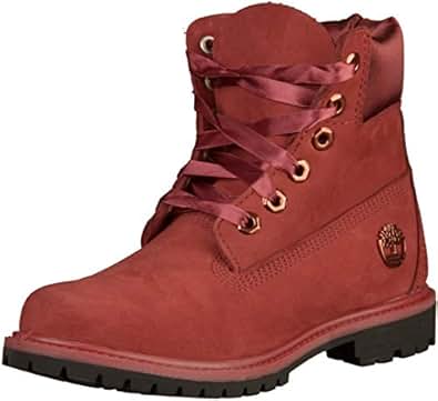Timberland Womens 6 Inch Premium Boot Velvet Red Ankle Boots: Amazon.co ...