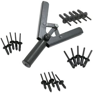 Plastic Rivet Gun Set 41pc Including 40 Plastic Rivets Assorted 4 Pack ...