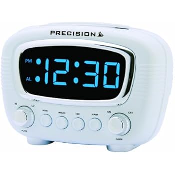 Precision PREC0019 Radio Controlled LCD Screen Alarm Clock with Mains ...