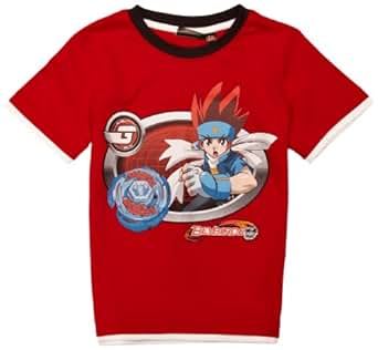 Beyblade ME1366 Boy's T-Shirt Red 4 Years: Amazon.co.uk: Clothing