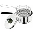 Nobel Stainless Steel Chip Pan with Basket And lid -Silver 20 cm-3 ...
