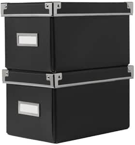 Blu-rays - CD - DVD- Storage Boxes Black - Pack of 4: Amazon.co.uk ...