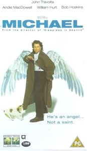 Michael [VHS] [1997] : John Travolta, Andie MacDowell, William Hurt ...