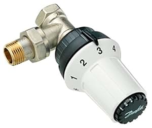 Danfoss Thermostatic Radiator Valve with Liquid Sensor, Elbow 1/2 ...