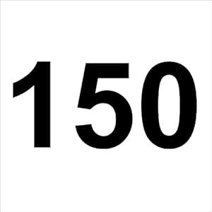 3 times number 150 High-Quality adhesive, Black, Waterproof, 10 CM High ...