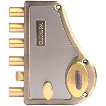 Europa Brass Dimple Key Main Door Lock (Metallic): Amazon.in: Home ...