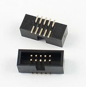 Buy Generic 10 Pcs SMT Box Header 1.27mm 2x5 P 10 Pin dual row Straight Male surface mount SMD ...