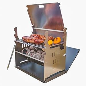 FENNEK Grill, Tablet Grill, Laptop Grill, Holzkohle Grill, Outdoor ...