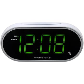 Precision PREC0047 Mains Powered LED Bedside Alarm Clock: Amazon.co.uk ...
