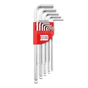 INBUS® 70426 Imperial Hex Key Set with spherical head 13-pcs 0.05-3/8 ...