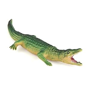 Green Yellow New Soft Rubber Fake Crocodile Vinyl Plastic Figure Toy ...